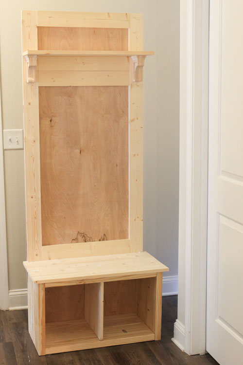 Entryway Hall Tree Bench DIY Angela Marie Made Entryway Hall Tree Bench DIY Angela Marie Made