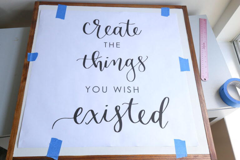 How to Make a DIY Wood Sign & Free Printable! - Angela Marie Made