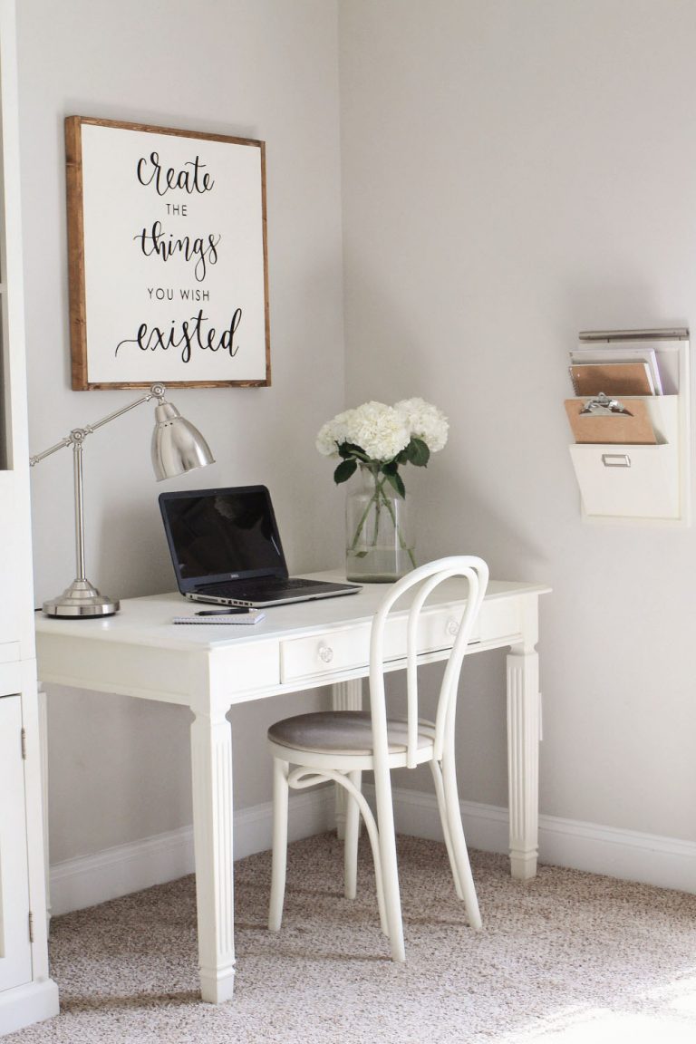 3 Easy Ways How to Build a DIY Wood Desk Top - Angela Marie Made