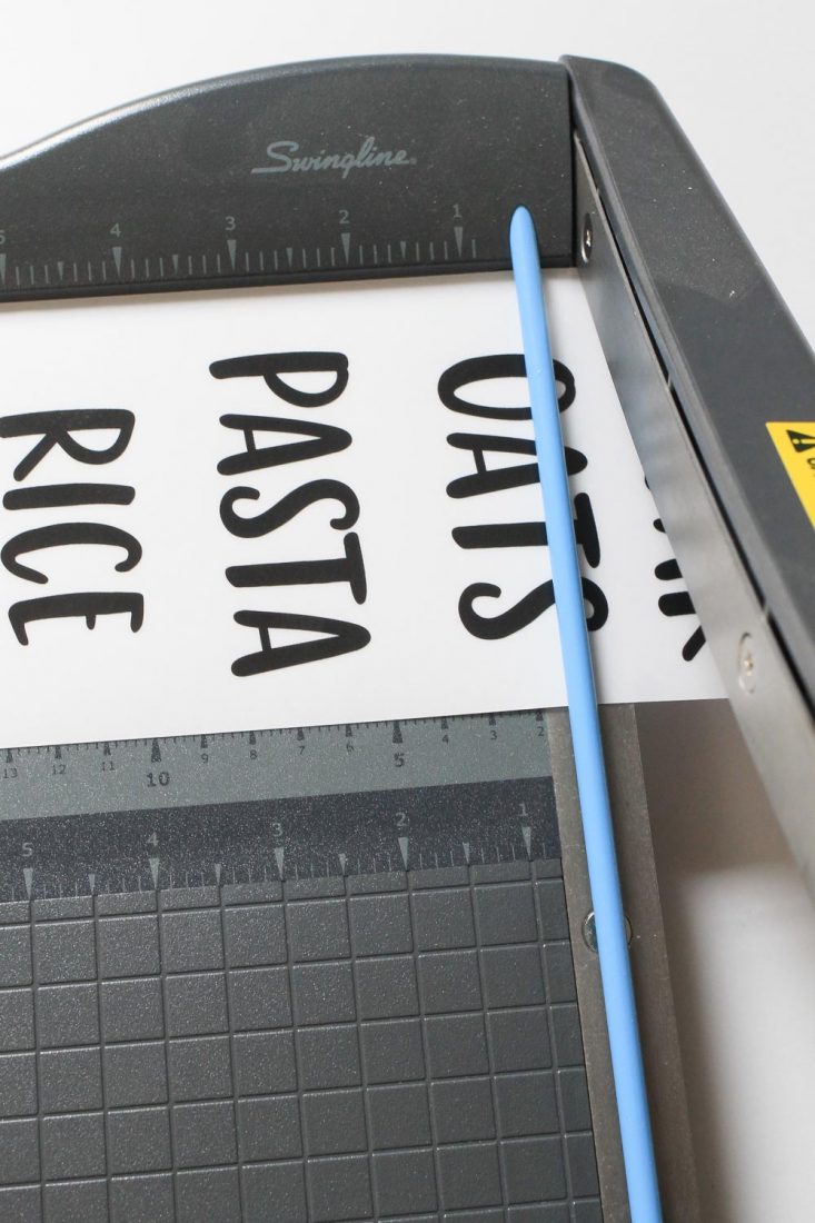 How to Make Pantry Label Decals and Stickers - Angela Marie Made