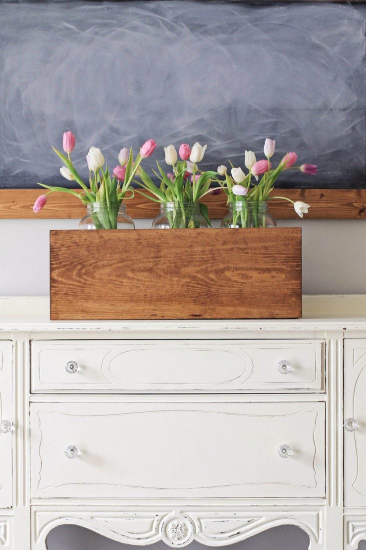 Large Wood Flower Box DIY - Angela Marie Made