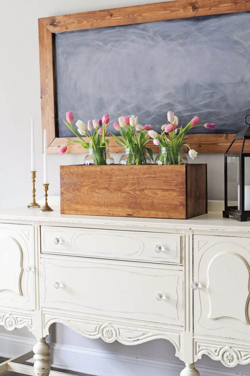 Large Wood Flower Box DIY - Angela Marie Made