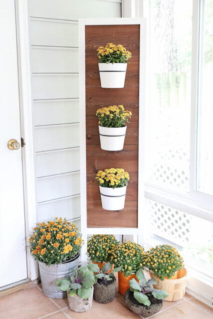 Vertical DIY Plant Stand - Angela Marie Made