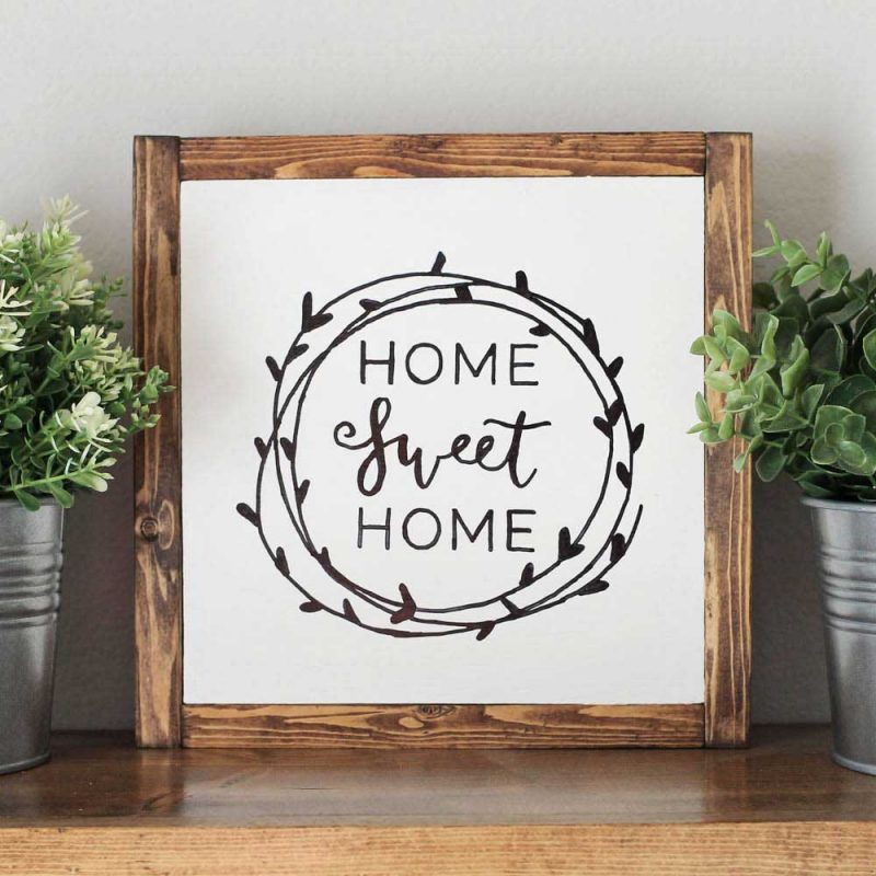 3 Ways How to Frame a DIY Wood Sign - Angela Marie Made