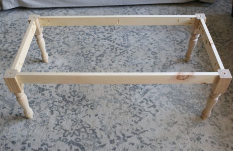 DIY Farmhouse Coffee Table - Angela Marie Made