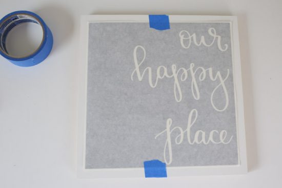 How to make a DIY Wood Sign with a Vinyl Stencil - Angela Marie Made