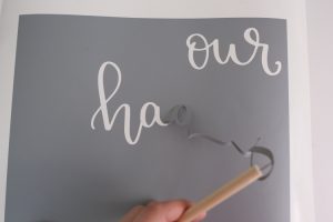 How to make a DIY Wood Sign with a Vinyl Stencil - Angela Marie Made