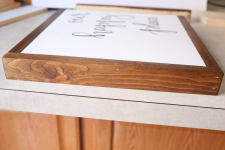 3 Ways How to Frame a DIY Wood Sign - Angela Marie Made