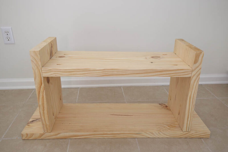 Easy DIY Entryway Bench for $10 - Angela Marie Made