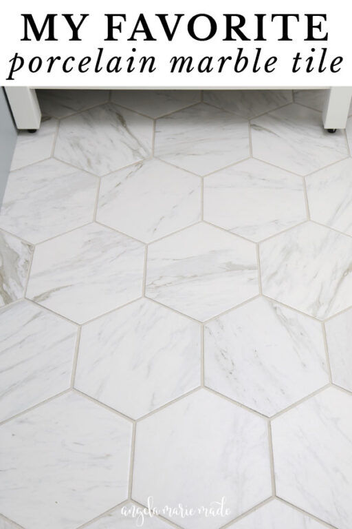 My Favorite Porcelain Marble Tile - Angela Marie Made