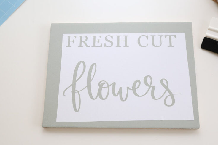 DIY Spring Wood Sign - Angela Marie Made