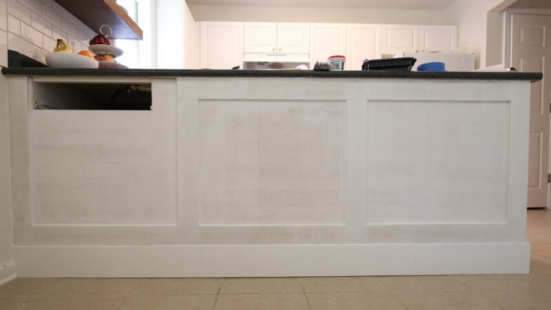 Board and Batten Kitchen Island Makeover - Angela Marie Made