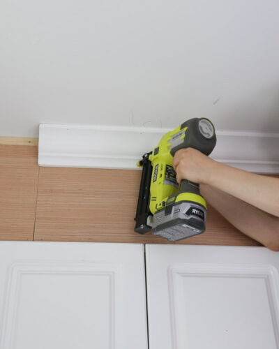 How to Enclose the Space Above Kitchen Cabinets - Angela Marie Made