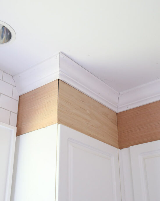 How to Enclose the Space Above Kitchen Cabinets - Angela Marie Made