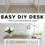 Easy DIY Computer Desk - Angela Marie Made