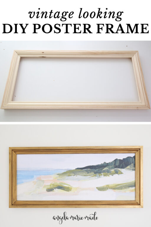 Vintage DIY Poster Frame - Angela Marie Made