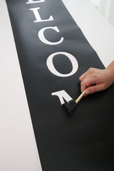 DIY Welcome Sign - Angela Marie Made