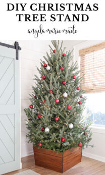 DIY Christmas Tree Stand - Angela Marie Made