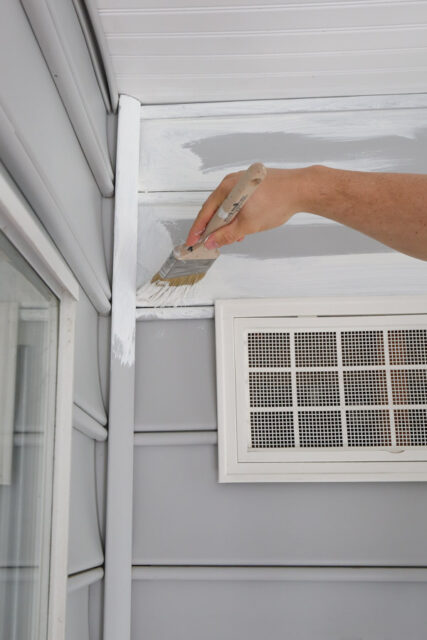 How to Paint Vinyl Siding - Angela Marie Made