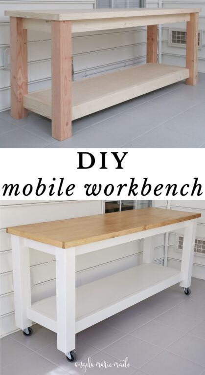 DIY Mobile Workbench - Angela Marie Made