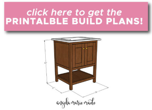 How to Build a DIY Bathroom Vanity - Angela Marie Made