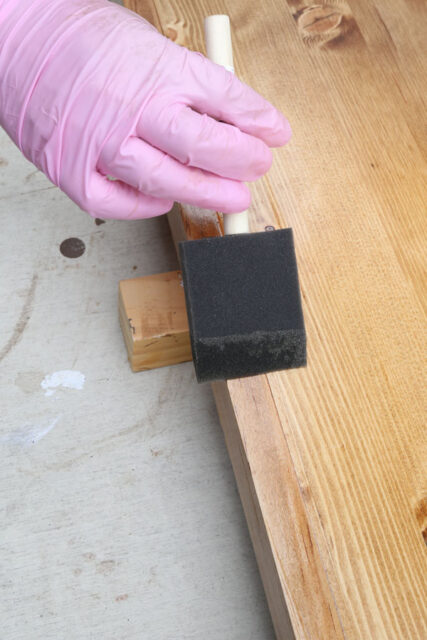 How to Apply Polyurethane to Wood - Angela Marie Made