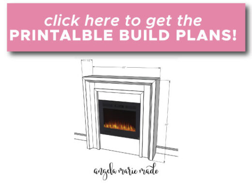 DIY Fireplace with Electric Insert - Angela Marie Made
