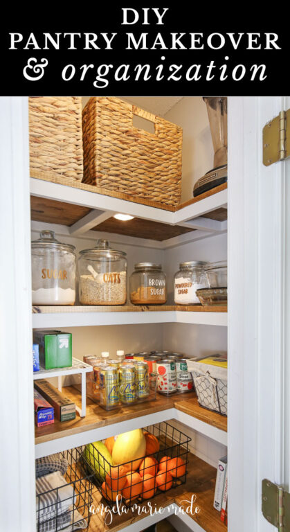 Corner Pantry Organization Makeover - Angela Marie Made