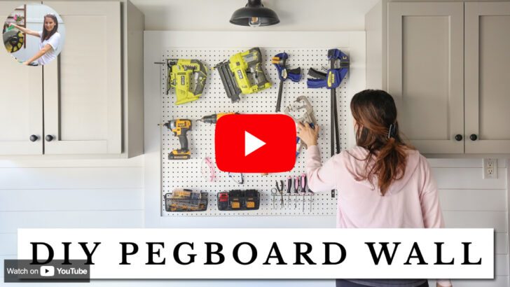 How to Build a DIY Pegboard Wall - Angela Marie Made