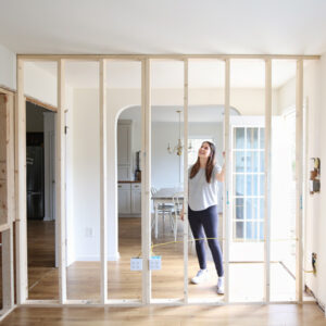 How to Build a Wall in an Existing Home - Angela Marie Made