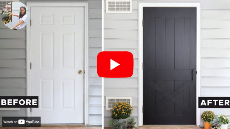 DIY Faux Barn Door - Angela Marie Made