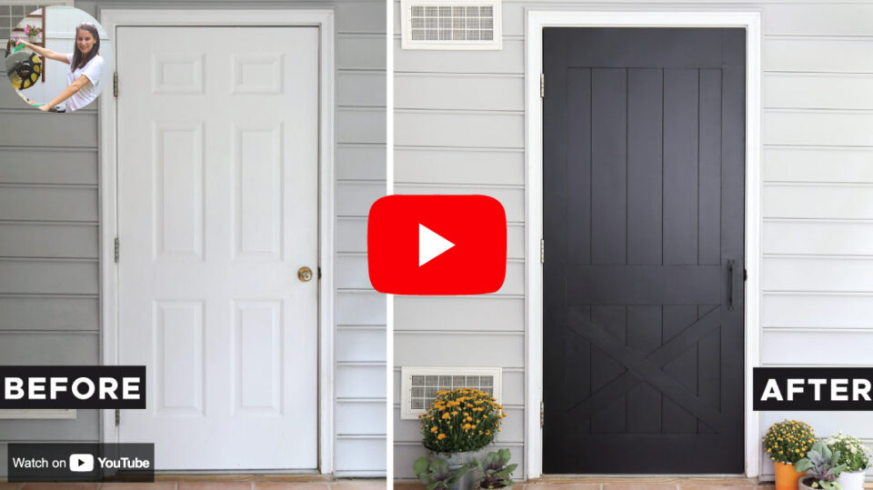 DIY Faux Barn Door - Angela Marie Made