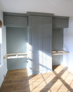 How to Build an Easy DIY Built in Computer Desk - Angela Marie Made