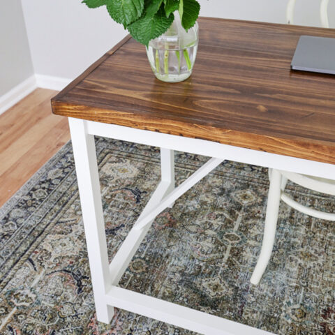 How to Build an Easy DIY Built in Computer Desk - Angela Marie Made