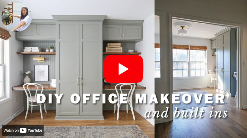 Small DIY Home Office Makeover for Two - Angela Marie Made