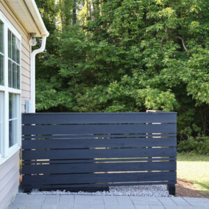 Easy DIY Air Conditioner Unit Fence Cover - Angela Marie Made