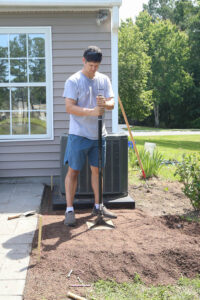 Easy DIY Air Conditioner Unit Fence Cover - Angela Marie Made