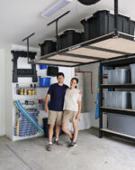 DIY Garage Ceiling Storage and Wall Organization - Angela Marie Made