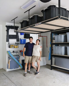 DIY Garage Ceiling Storage and Wall Organization - Angela Marie Made