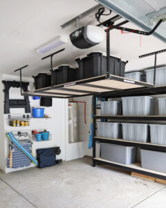DIY Garage Ceiling Storage and Wall Organization - Angela Marie Made
