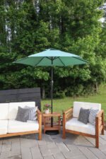 How to Make an Easy DIY Umbrella Stand Side Table - Angela Marie Made