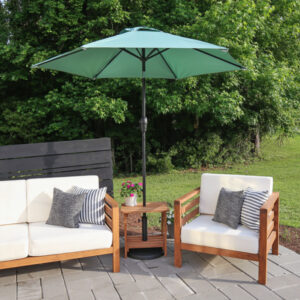 How to Make an Easy DIY Umbrella Stand Side Table - Angela Marie Made