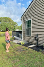 Easy DIY Hose Stand and Hose Upgrades - Angela Marie Made