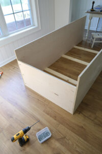 How to Build a DIY Refrigerator Cabinet Built In - Angela Marie Made