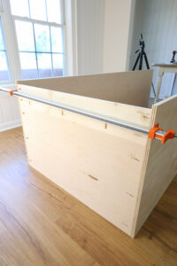 How to Build a DIY Refrigerator Cabinet Built In - Angela Marie Made