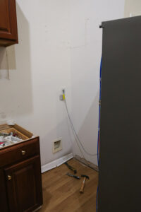 How to Build a DIY Refrigerator Cabinet Built In - Angela Marie Made