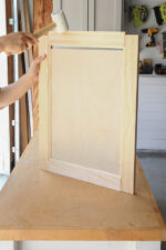 How to Build a DIY Refrigerator Cabinet Built In - Angela Marie Made