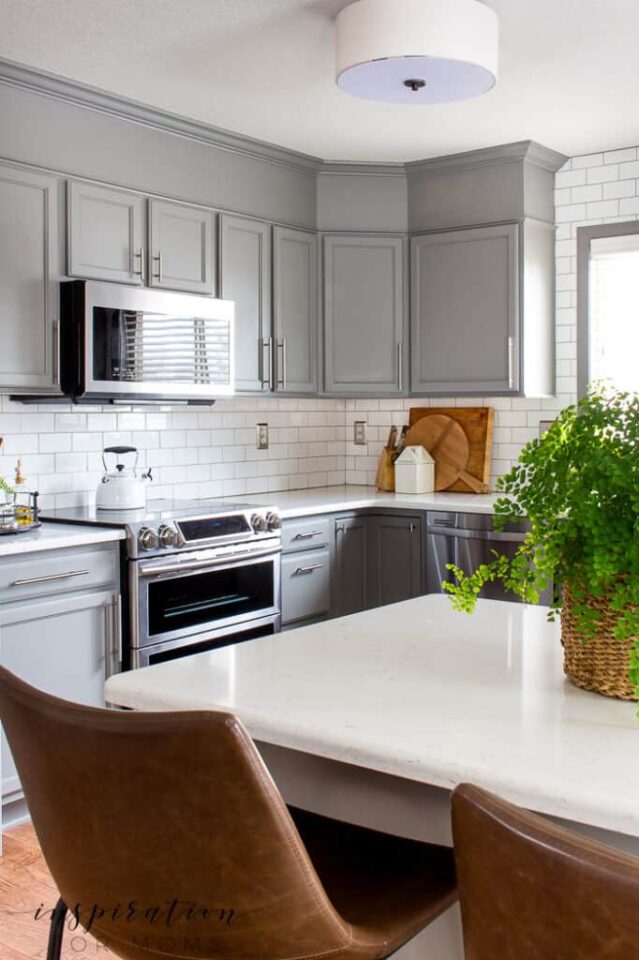 7 Beautiful Grey Kitchen Cabinet Paint Colors - Angela Marie Made