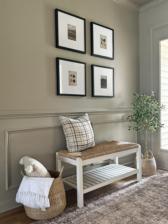 How to Add Style and Function to a Basic Entryway - Angela Marie Made