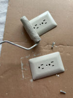 The Easiest Way to Update and Hide a Wall Outlet - Angela Marie Made